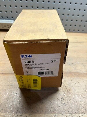 Eaton CCV2200 200 Amp 2 Pole Circuit Breaker Type CCV 200A 2P BRAND NEW ...