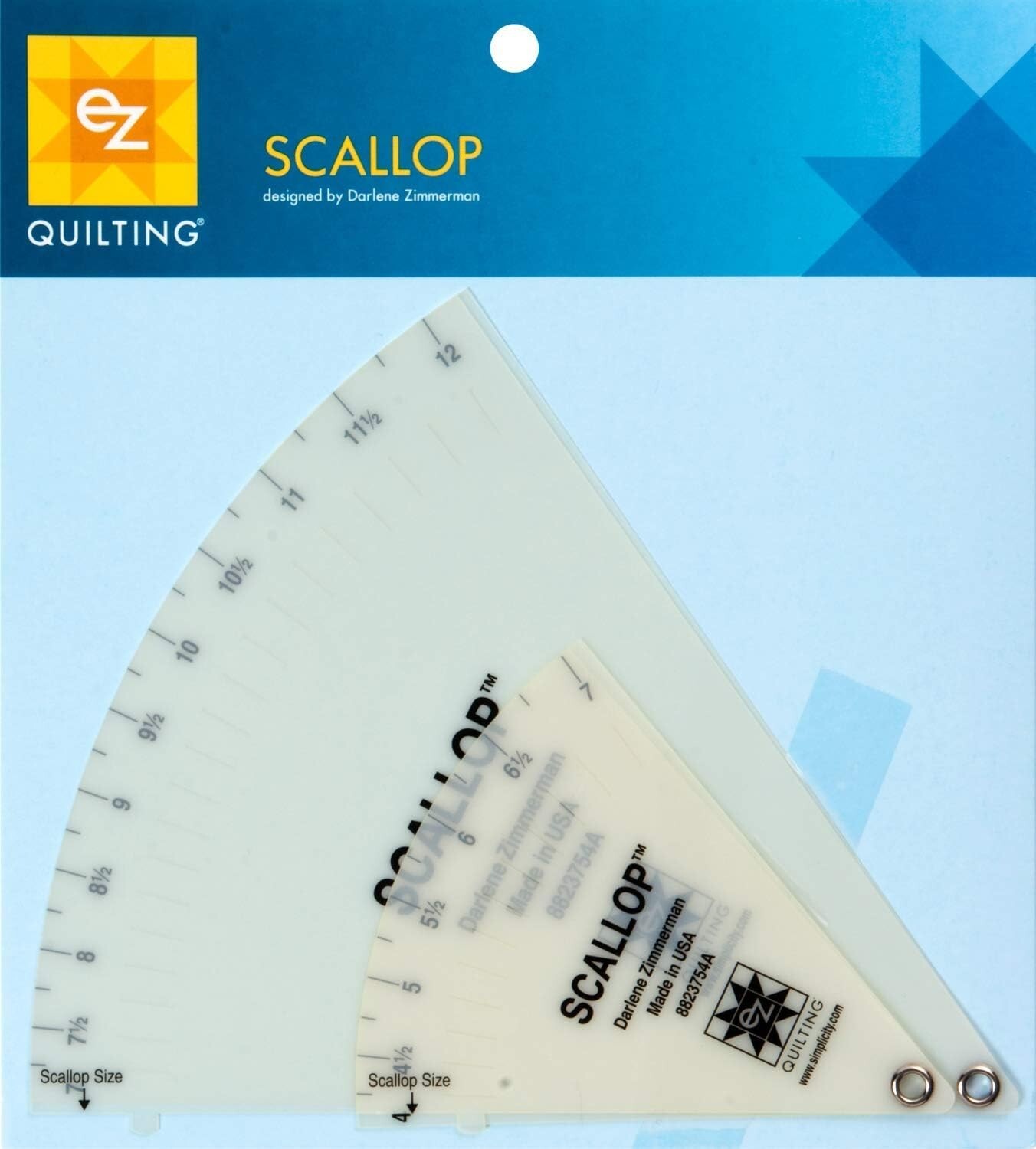 EZ Quilting / Simplicity Scallop Template Tool Darlene Zimmerman ...