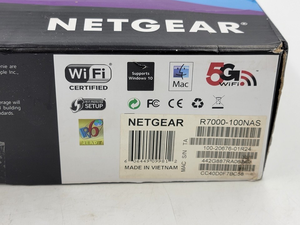 Netgear Nighthawk AC1900 4-Port Gigabit Wireless AC Dual Band WiFi ...