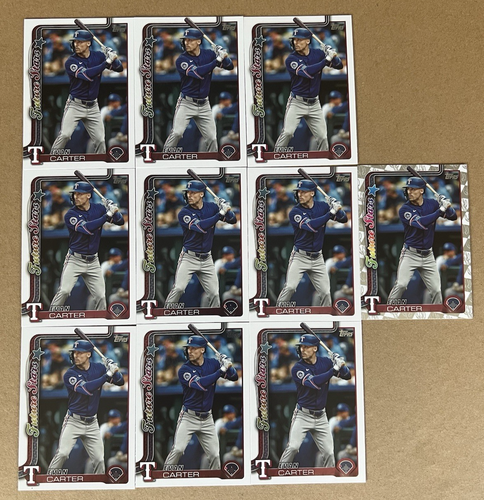Evan Carter 10 Card Lot - #277 Texas Rangers | eBay
