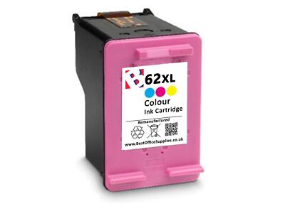 Refilled 62XL Colour Ink fits HP Officejet 5746 All-In-One Printers ...