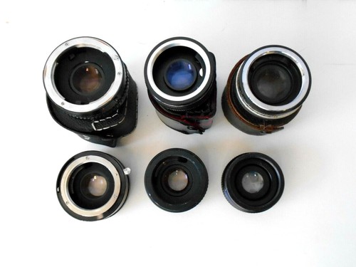 2X Tele-Converter Lenses Lot of 6 Vivitar,Haminex,Saitex for Screw ...