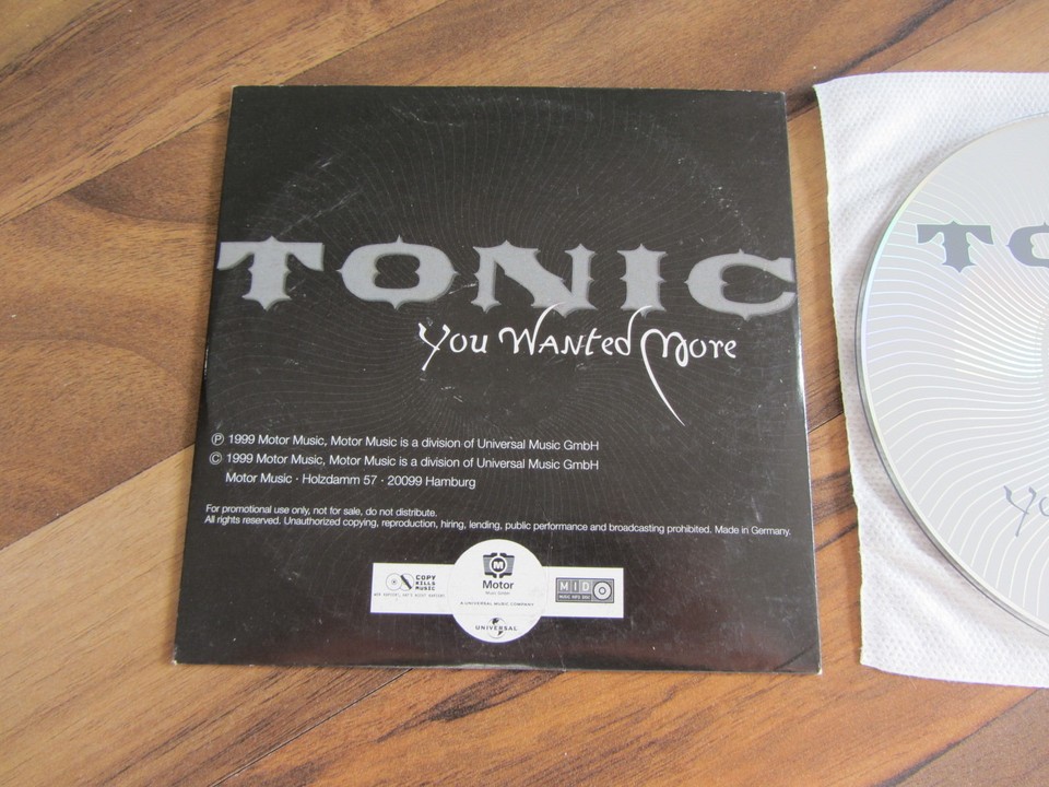 TONIC You Wanted More 1999 GERMANY promo collectors CD single | eBay
