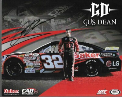 SIGNED 2019 GUS DEAN "BAKER DISTRIBUTING" #32 NON NASCAR ARCA SERIES ...