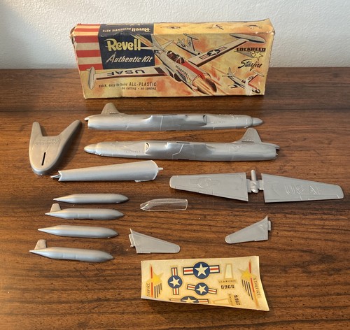 Vintage 1953 Revell H-201:59 Lockheed Starfire Open Box Model Plane Kit ...