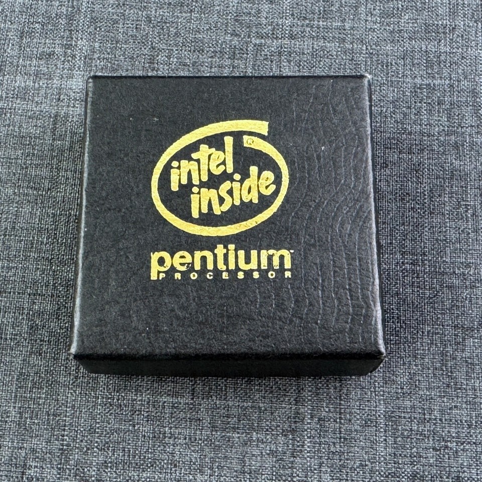 Vintage Intel Pentium Processor Pin Lapel Computer Chip with Original ...