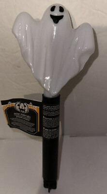 NEW Halloween GHOST Solar Outdoor Landscape Stake Lamps Yard Path Light ...