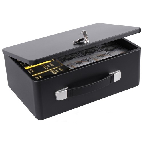 Fire Resistant Document Box with Key Lock, Fireproof Safe Storge Box ...