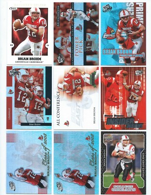 Lot of 27 Brian Brohm 2008 Rookie Cards; Louisville Cardinals, Green ...