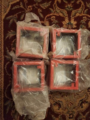 lot of 4 - NOS Wheelock SBB-R Surface Back Box Red Backbox | eBay