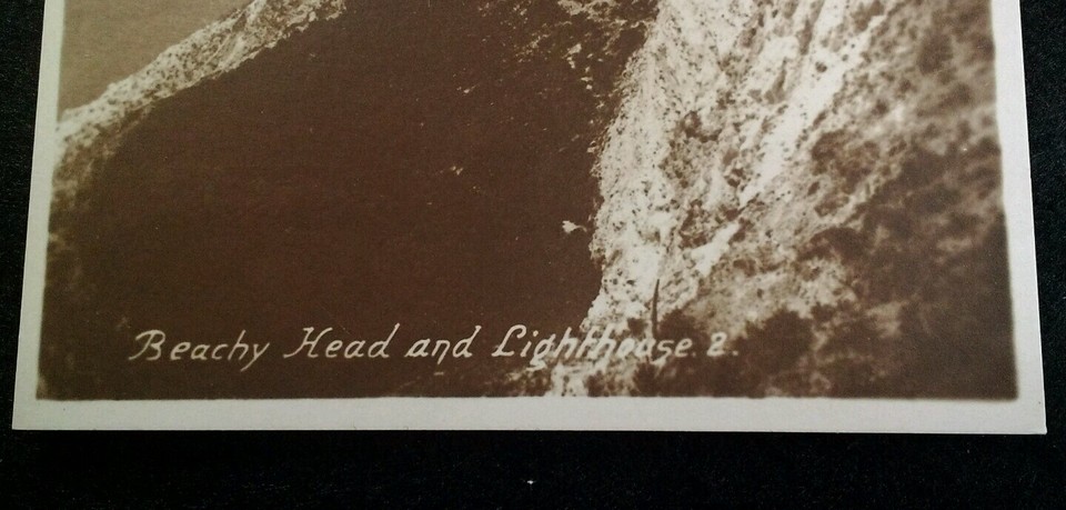 Beachy Head UK Postcard Early 1900s Rare England Sussex Lighthouse ...
