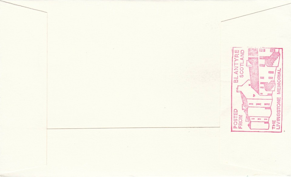 (88388) GB David Livingstone FDC Explorers Memorial cachet Blantyre ...