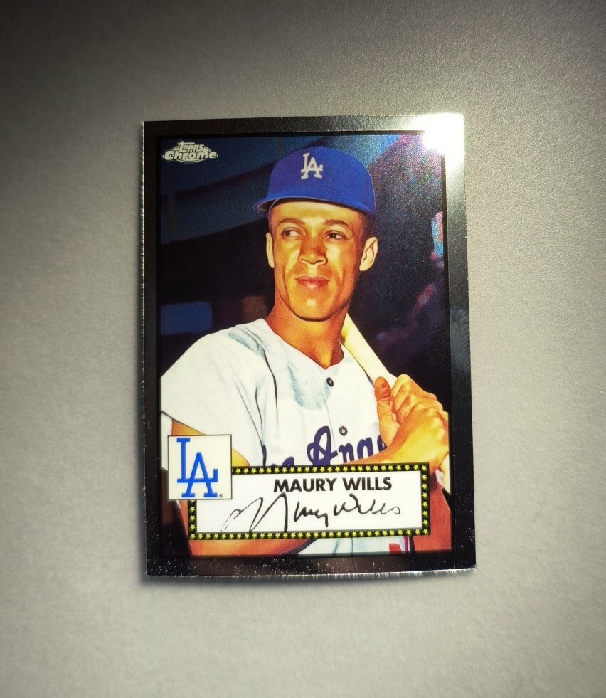 ⚾4 Pack!!-2021 Topps Chrome Platinum MAURY WILLS #693 w/3 BONUS Dodgers ...