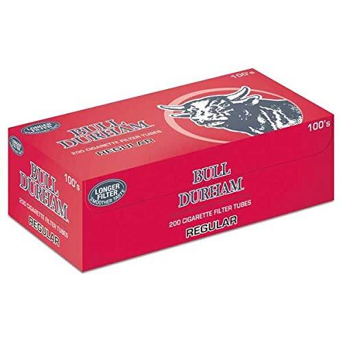 Bull Durham Cigarette Filter Tubes Regular Red 100mm Size 200ct (5 ...