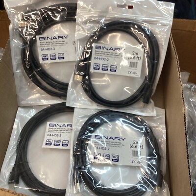 B4-HD2-2 Binary 2M Length B4 Series 4K Ultra HD HDMI High Speed Cable | eBay