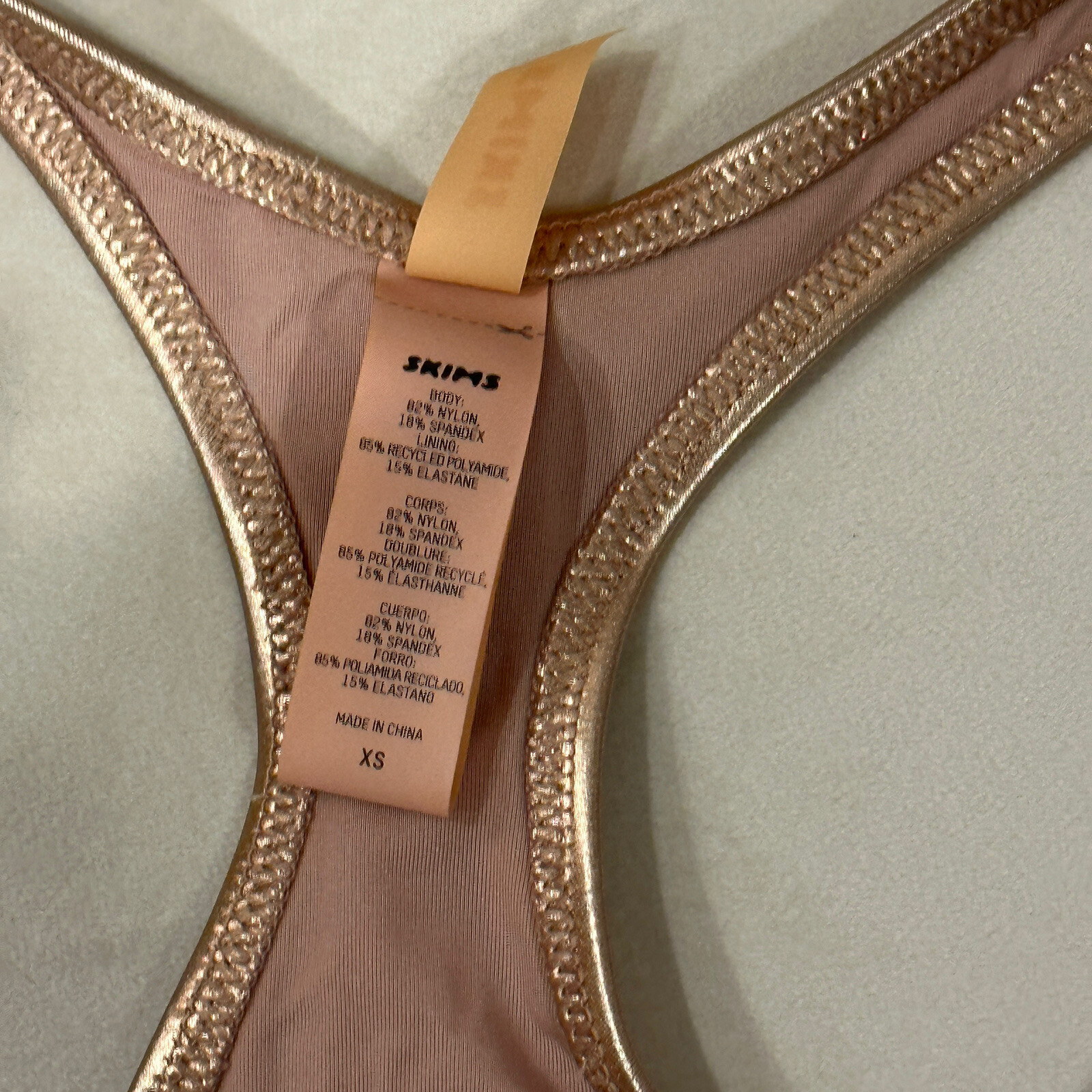 SKIMS Metallic Cut-Out Monokini/One Piece Swimsuit - … - Gem