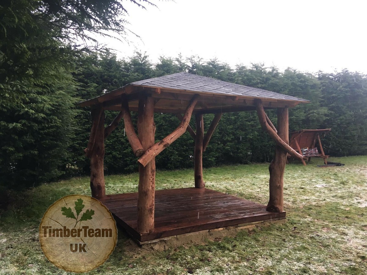 Tree Trunk Gazebo Pin By Maven Esquith On Piotr Pals | Garden Gazebo,