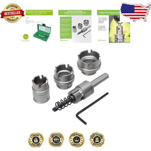 4-Piece Hole Cutter Set with Quick Change Arbor & Precision Design | eBay