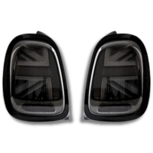 Mini One Cooper Rear Lights Set LED Union Jack F55 F56 F57 14-19 Black ...
