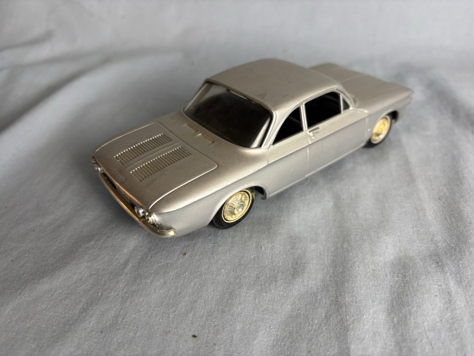 1962 Chevrolet Chevy Corvair 1/25th Scale Plastic Promo Model Silver | eBay