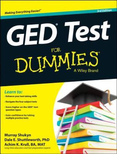 GED Test For Dummies - Paperback By Shukyn, Murray - GOOD 9781118678244 ...