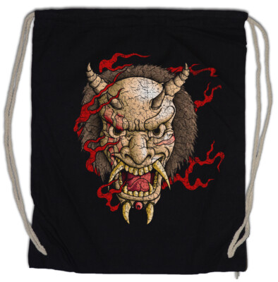 Oni Mask I Turnbeutel Samurai Warrior Japan Japanese Tengu Theatre ...