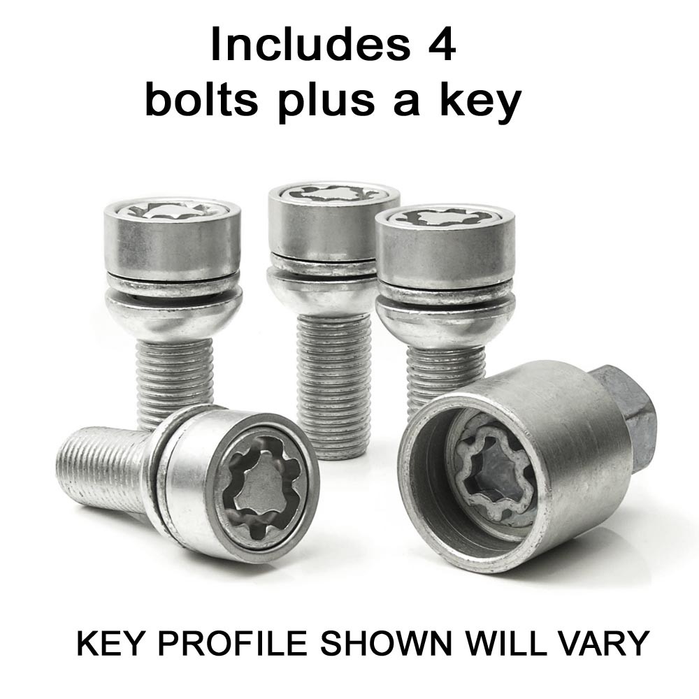 4x ALLOY WHEEL LOCKING BOLTS FOR PORSCHE CAYMAN 987 981 718 SECURITY ...