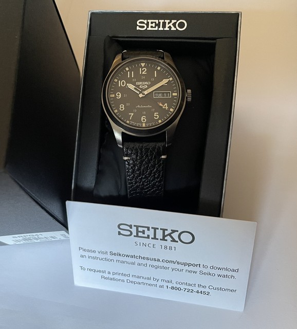 Seiko 5 Sports Men's Black Watch - SRPG41 for sale online | eBay