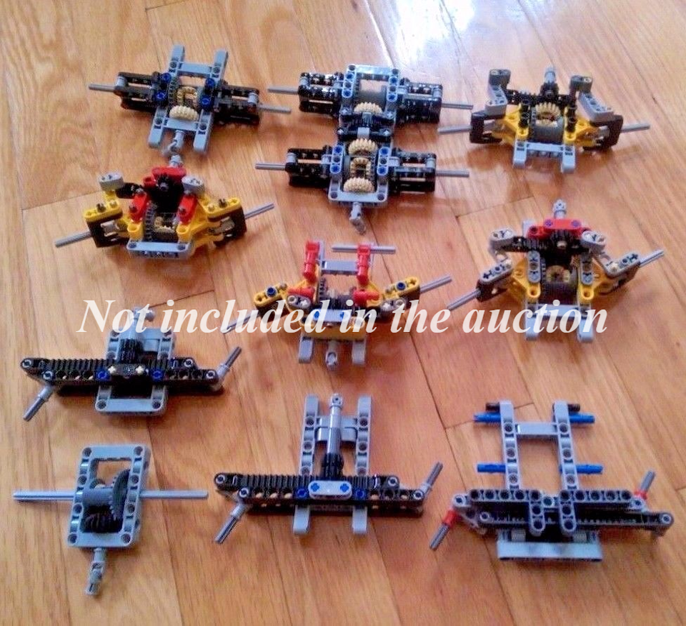 LEGO Technic Chained Frame Differential assembly with wheels extension ...