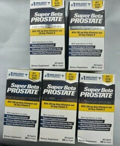 5 Packs SUPER BETA PROSTATE 60-SOFTGELS EXP:2026 BRAND NEW-300 total ...