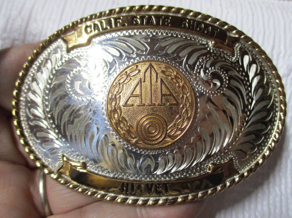 Comstock Silversmiths STERLING Silver Front SHOTGUN SHOOTING TROPHY ...