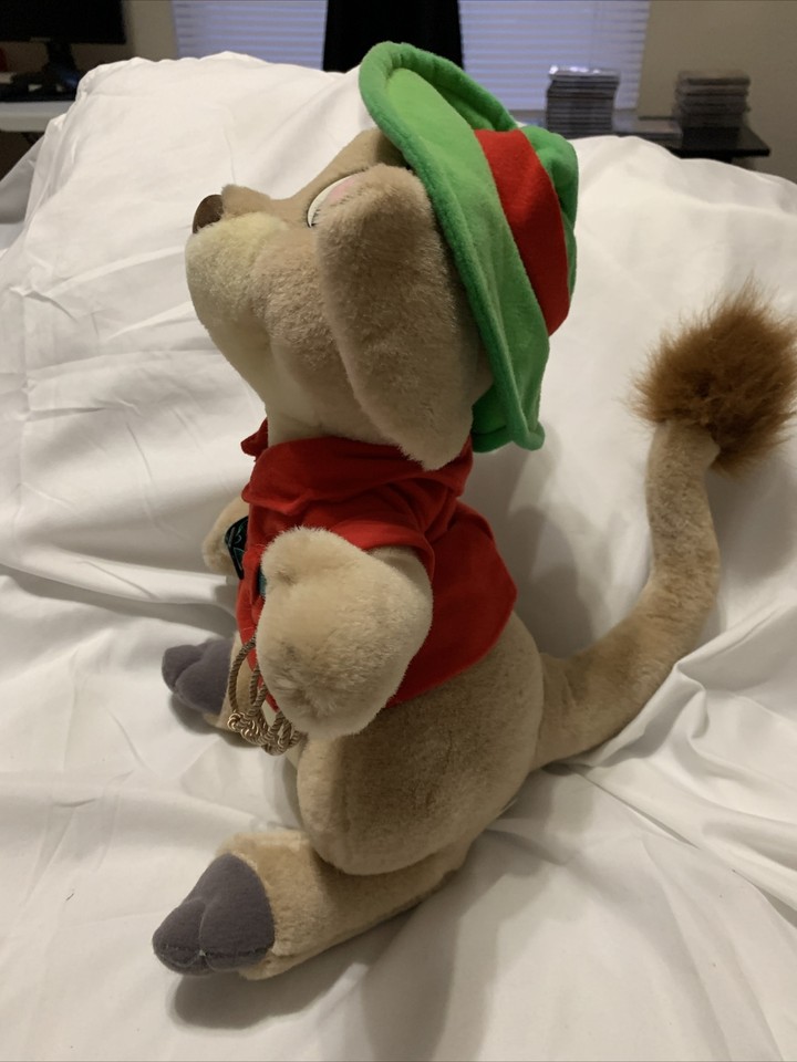 Vintage Disney The Rescuers Down Under Bernard Mouse 14" Plush Stuffed ...