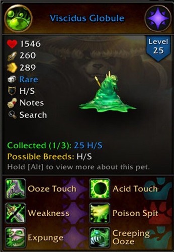 Viscidus Globule WoW Battle Pet L25/Rare World of Warcraft | eBay