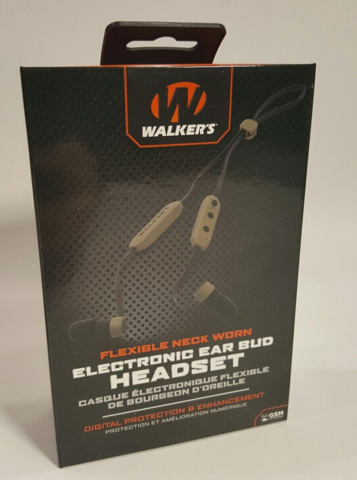 Walker's Rope Hearing Enhancer Flexible Neck Worn Electronic Ear Bud ...