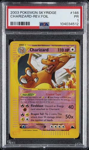 2003 POKEMON SKYRIDGE #146 CHARIZARD-REVERSE FOIL PSA 1 | eBay