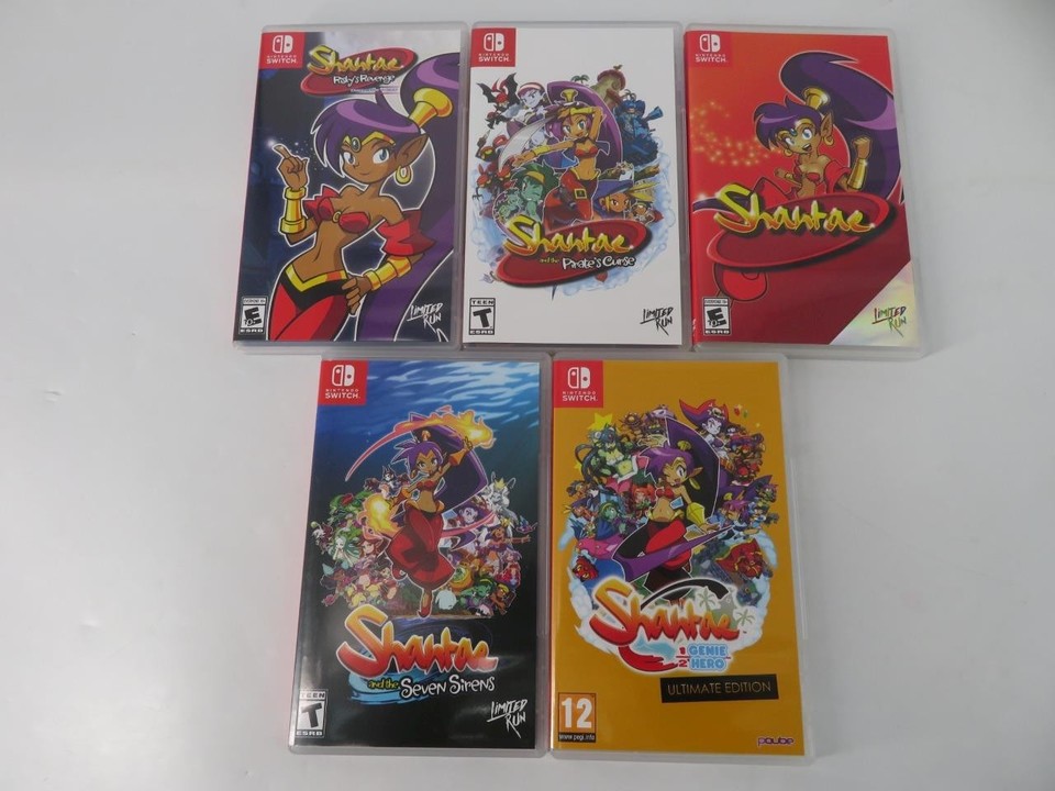 Shantae Complete 5 Game Collection Set w/ Slipcover Nintendo Switch LRG ...