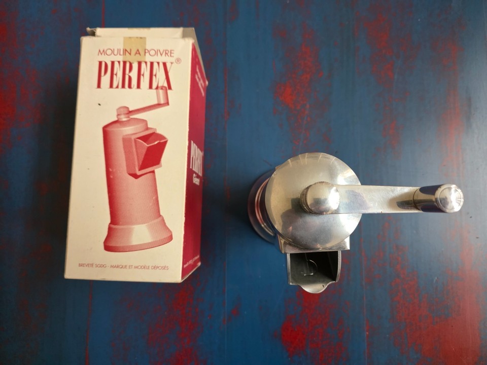 Vintage Perfex Pepper Mill, 7" tall, New in original box , made in France. | eBay