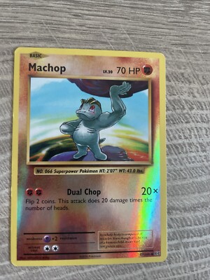Machop 57/108 XY Evolutions 2016 Reverse Holo Foil Pokemon TCG Card ...