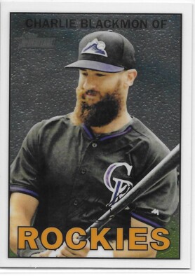 2016 Heritage Baseball Chrome Charlie Blackmon 47/999 Rockies | eBay