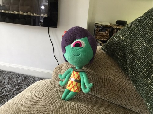 Tomy Kazoops Lily The Alien Soft Toy Plush Approx 10” CBeebies green ...