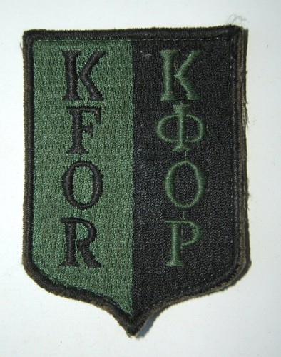 INSIGNE TISSU PATCH KFOR KOSOVO | eBay
