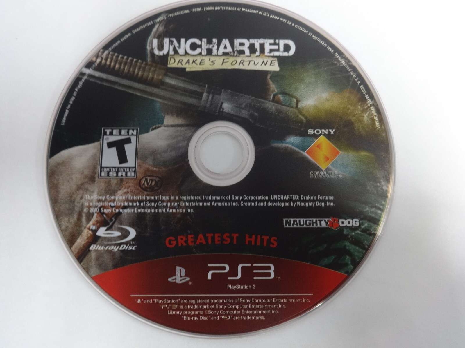 Uncharted Drakes Fortune Sony Playstation 3 PS3 Game Disc Only Free ...