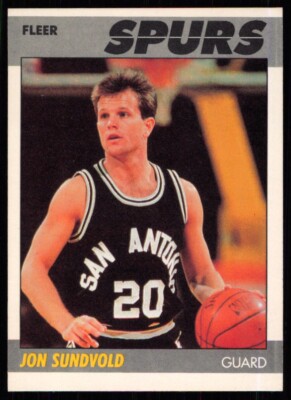 1987-88 Fleer Jon Sundvold Rookie San Antonio Spurs #104 | eBay