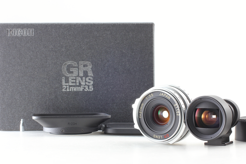 [Unused] RICOH GR 21mm f/3.5 L39 Mount Film Camera Lens w/ Viewfinder ...