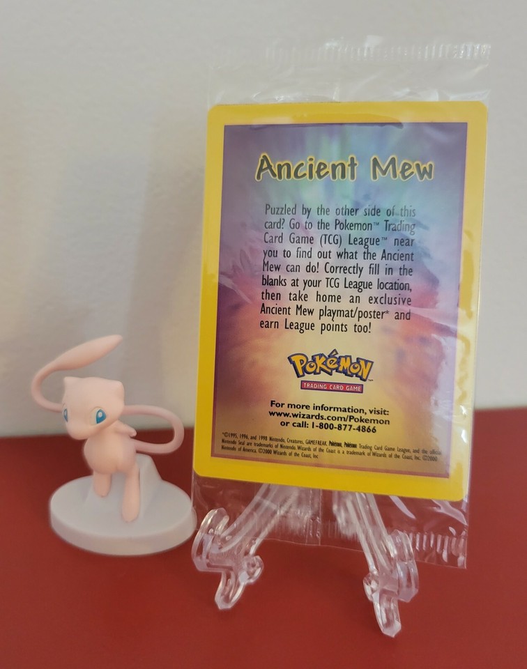 Ancient Mew SEALED Pokemon 2000 Movie Promo Holo Card - RARE Near Mint ...