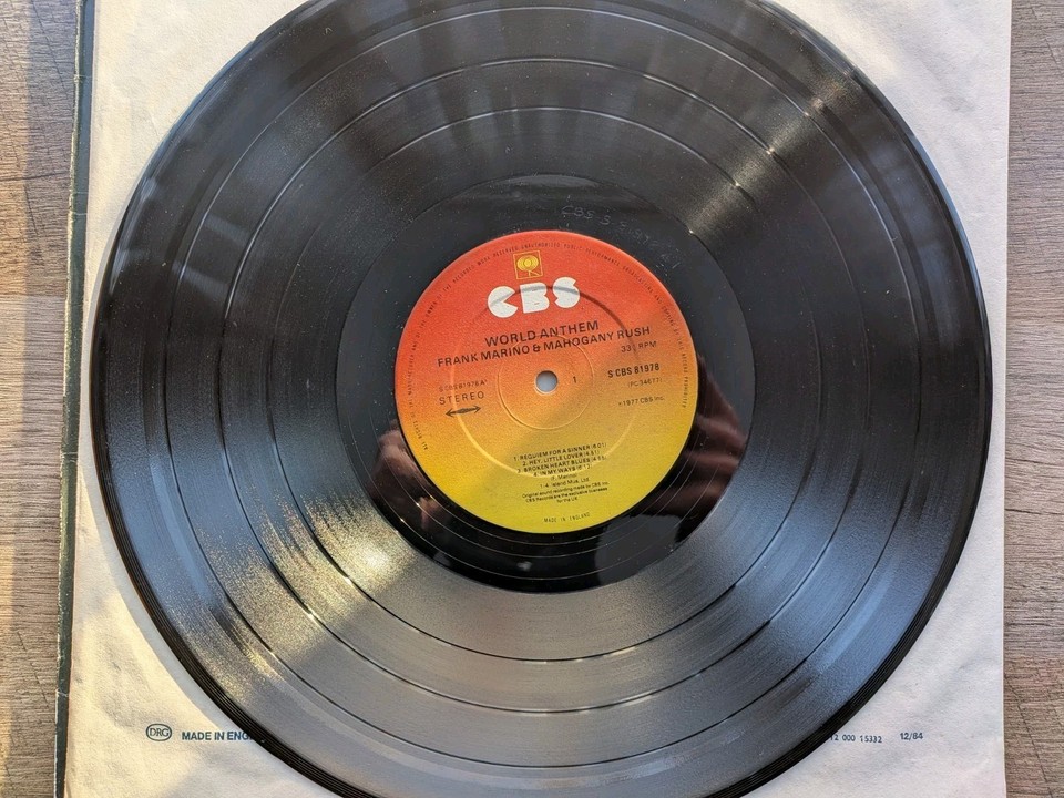 Frank Marino & Mahogany Rush - World Anthem - UK 1st Press - CBS 1977 ...