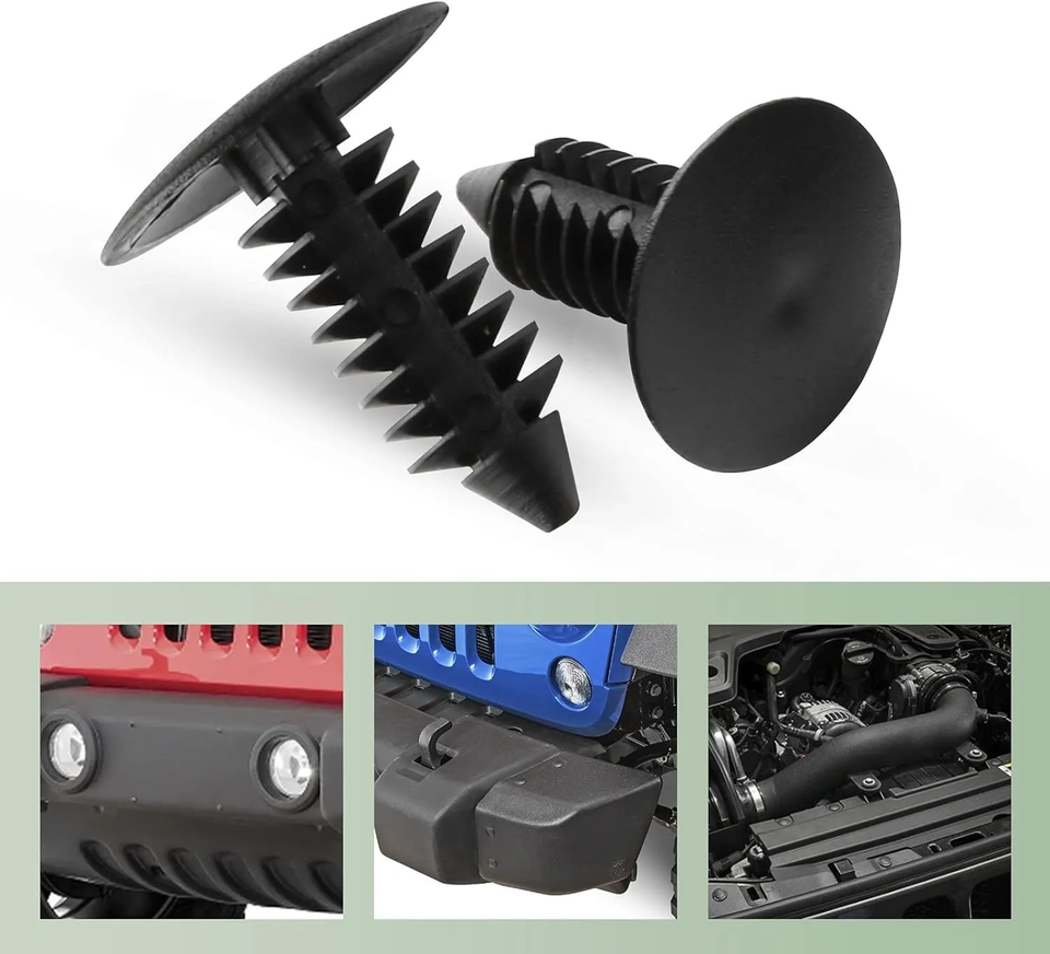 200X Bumper Fastener Clips Auto Car Hole Plastic Rivets Retainer Fender ...