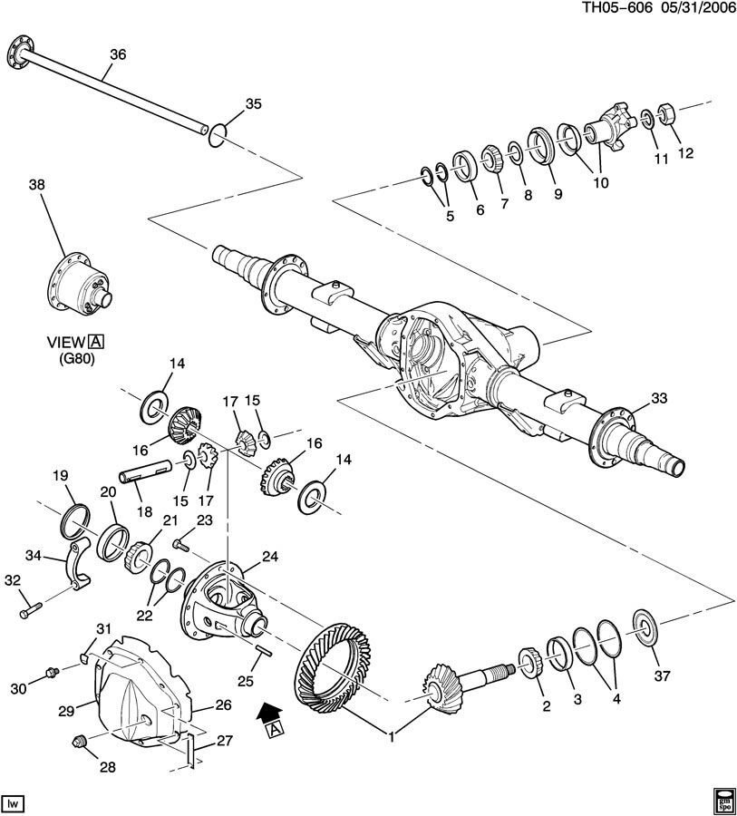 GM 12543180 Genuine OEM Tahoe C1500 C2500 C3500 C4500 Differential ...