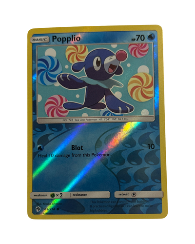 Pokemon TCG Popplio 65/214 Reverse Holo Lost Thunder | eBay