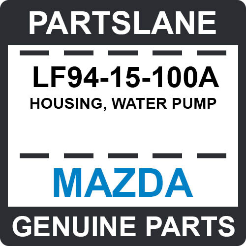 OEM Mazda LF9415100A Pump Water Lf94-15-100a for sale online | eBay